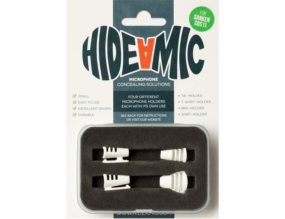 HIDE-A-MIC set of 4 holders COS11, white - Audiosense